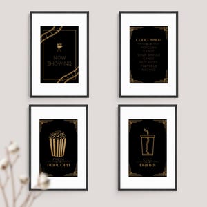 Printable Movie Night Sign and Tickets Bundle for at Home Movie Theater ...