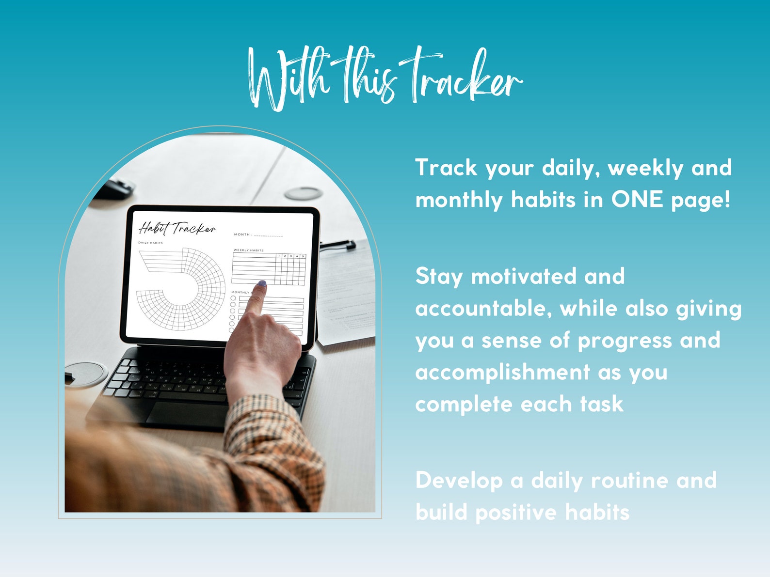 PDF Circle Habit Tracker Printable Circular Monthly Circle Daily ...