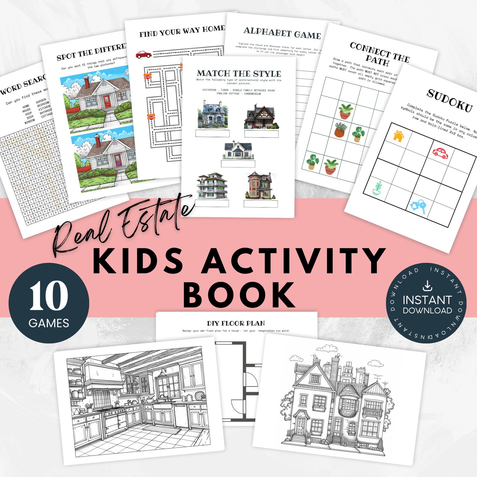 Open House Kids Activity Book Real Estate Marketing Open House ...