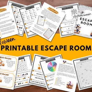 Printable Escape Room for Kids, Halloween Games, Guessing Games, Fun ...