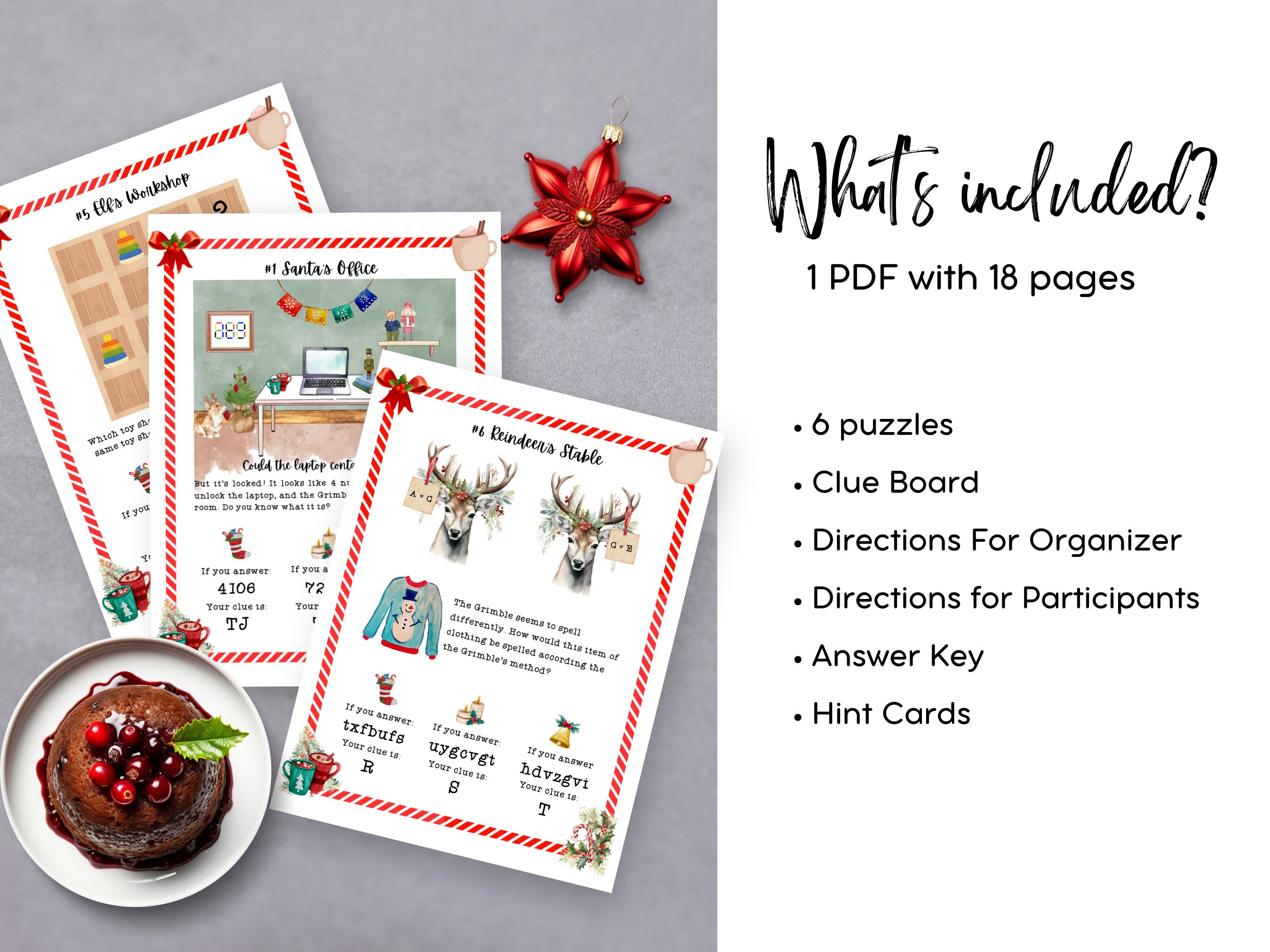 Christmas Escape Room for Teens Escape Room Printable Escape Room Game ...