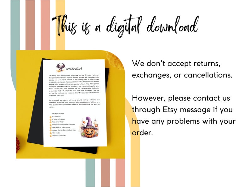 Printable Escape Room for Kids Halloween Games Guessing - Etsy