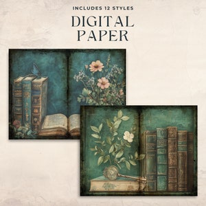 Dark Academia Junk Journal Gothic Printable Antique Journaling Page ...