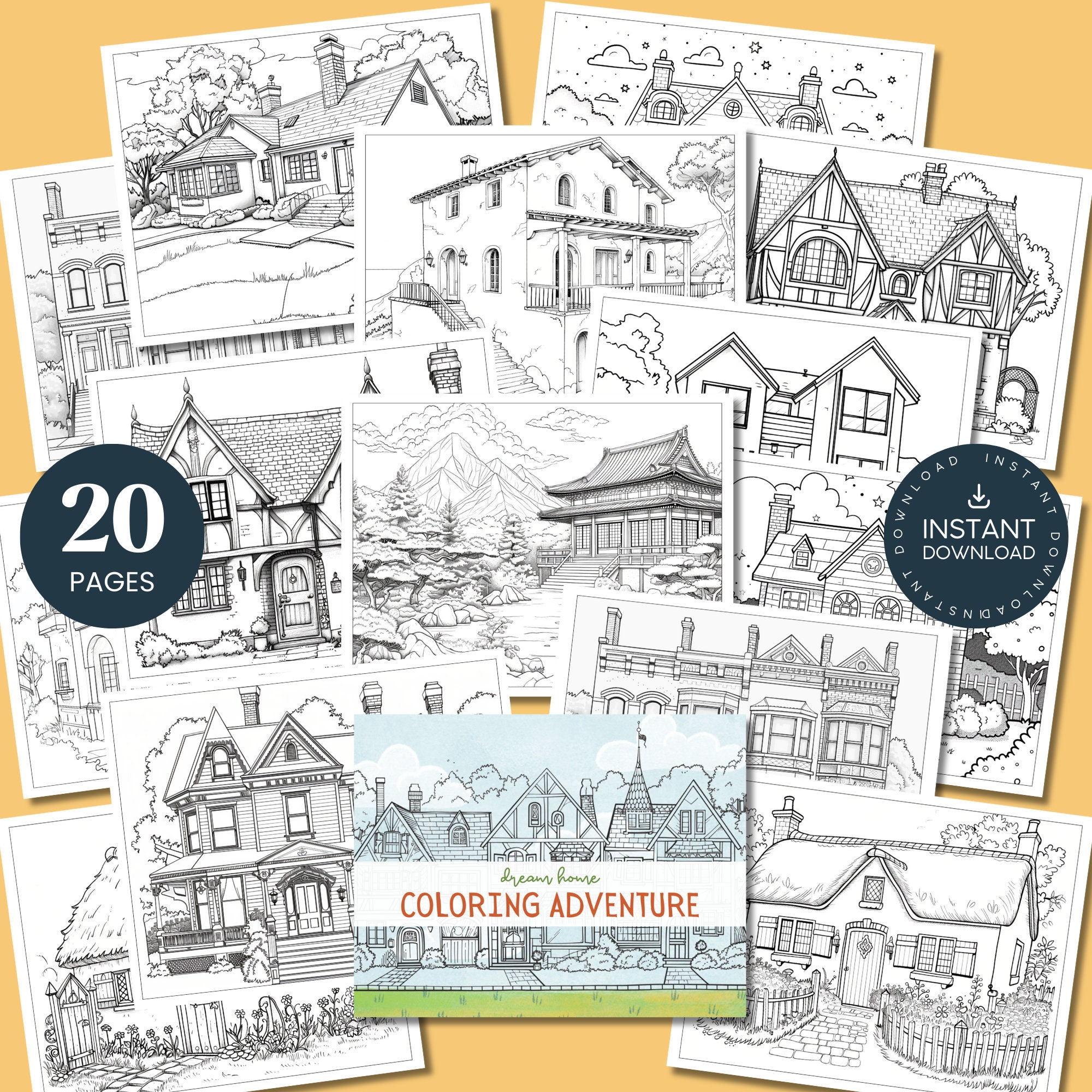 Realtor Coloring Book for Kids Activity Book Printable Open House ...
