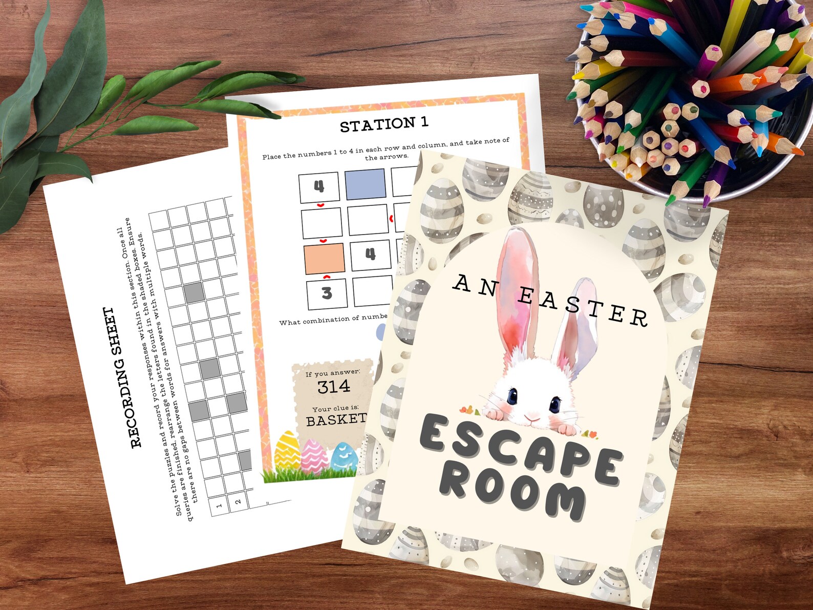 Easter Escape Room for Kids Easter Escape Game Printable Escape Room ...