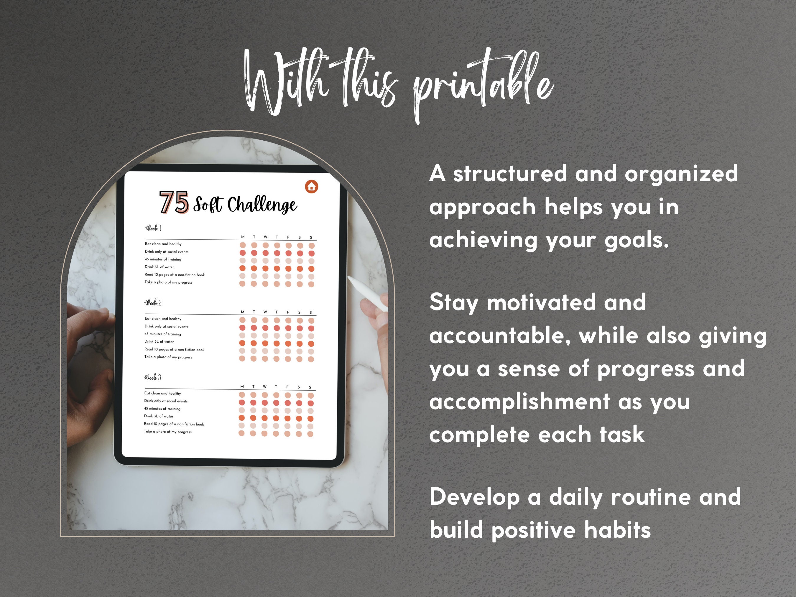 75 Soft Challenge Printable Bundle, 75 Day Challenge, 75 Soft Challenge ...