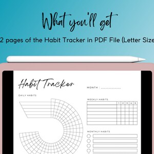 PDF Circle Habit Tracker Printable Circular Monthly Circle Daily ...