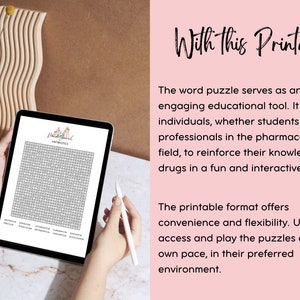 Printable Pharmacy Word Search Pharmacy Week Games Printable Pharmacy ...