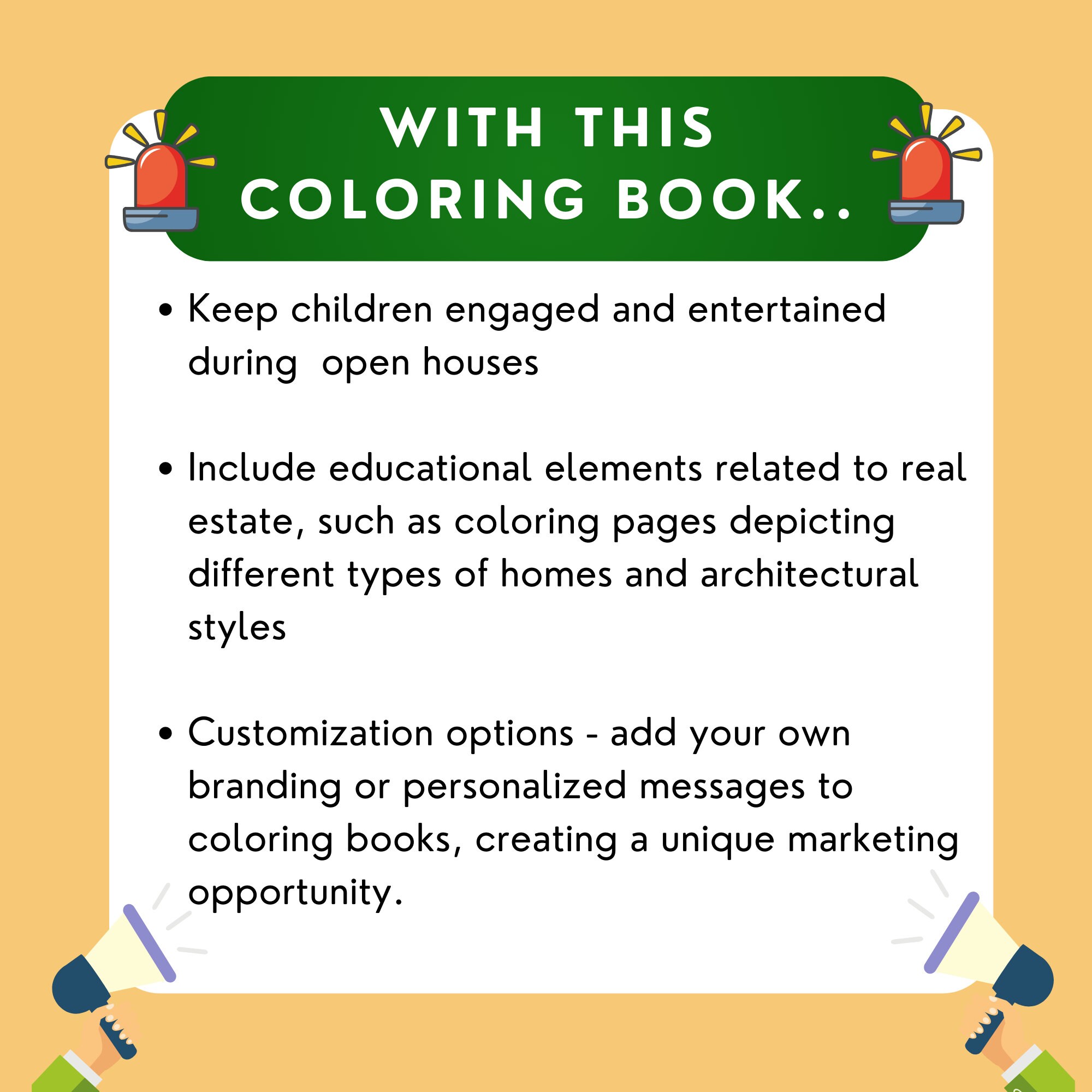 Realtor Coloring Book for Kids Activity Book Printable Open House ...