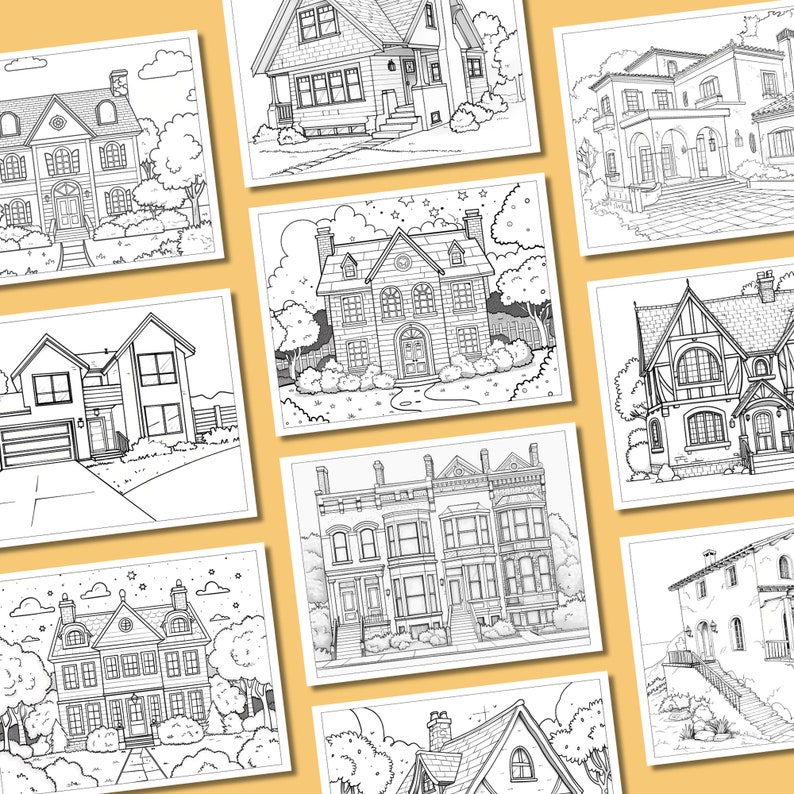 Realtor Coloring Book for Kids Activity Book Printable Open House ...