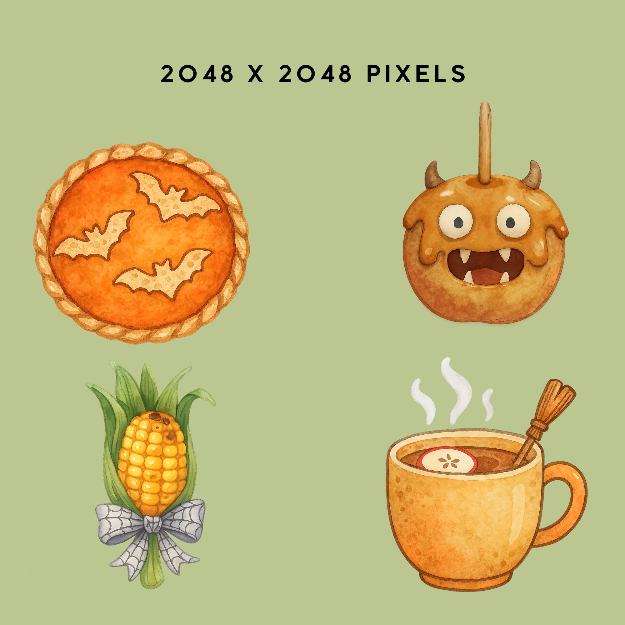 Halloween Food Clipart Watercolor PNG, Spooky Food Illustrations ...