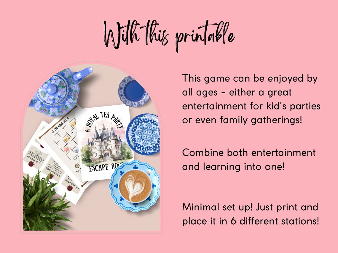 Escape Room for Kid Printable Escape Room Kit Escape Room Printable Tea ...