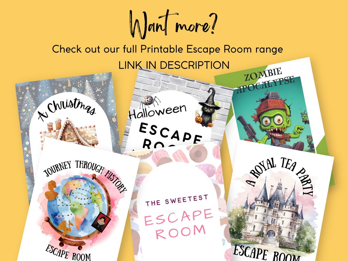 Escape Room for Kid Printable Escape Room Kit Escape Room Printable Tea ...