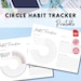 PDF Circle Habit Tracker Printable Circular Monthly Circle Daily ...