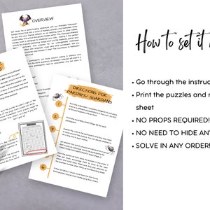 Printable Escape Room for Kids, Halloween Games, Guessing Games, Fun ...