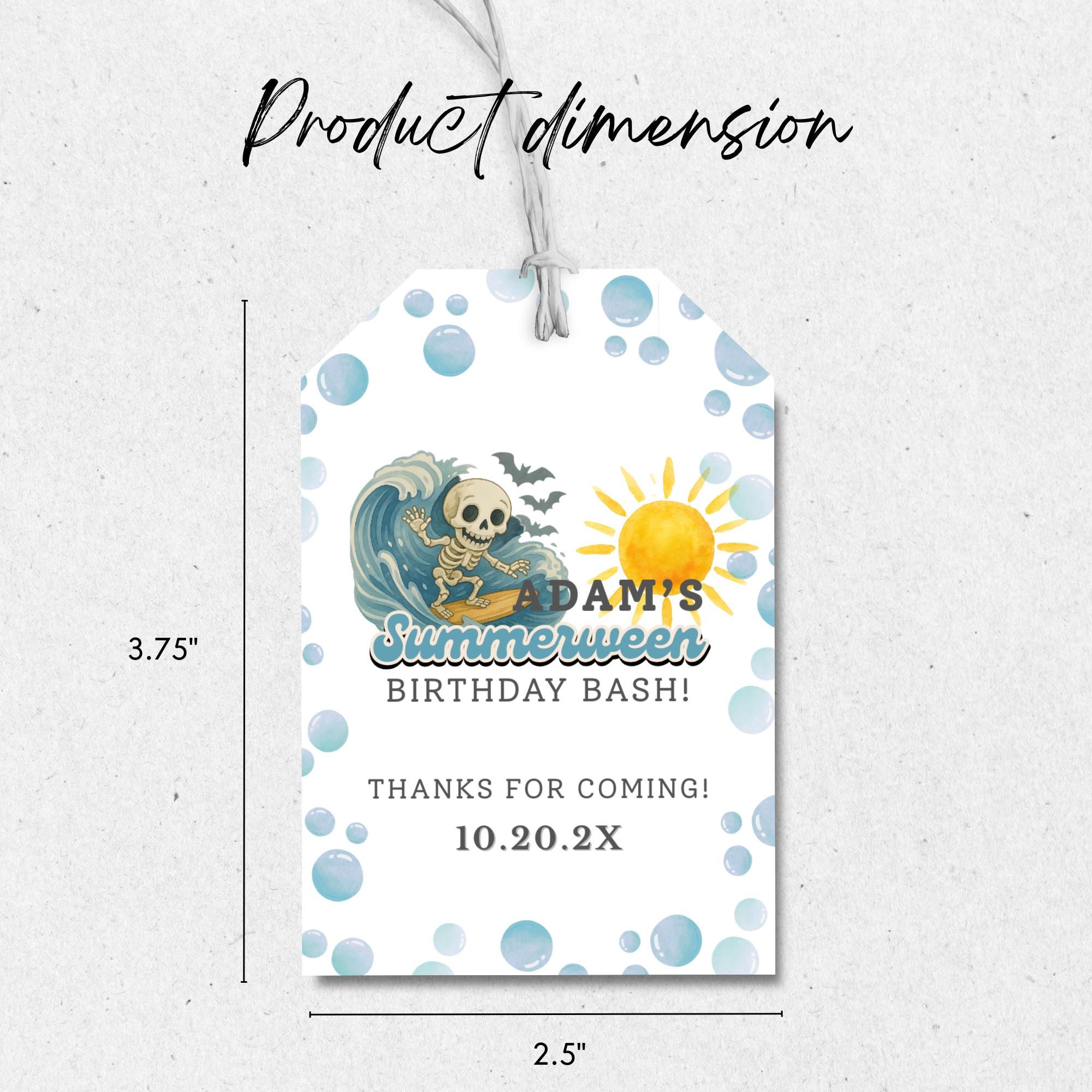 Skeleton Summerween Halloween Pool Invitation Printable, Summerween ...