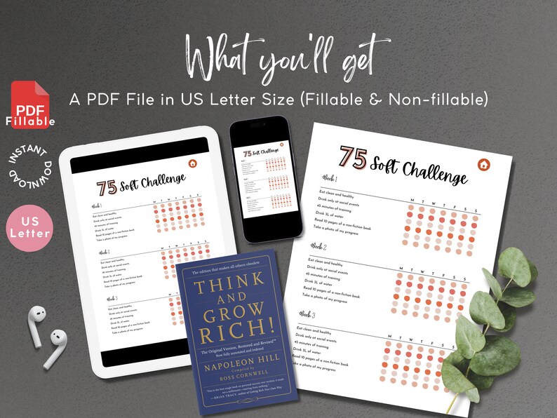 75 Soft Challenge Printable Bundle, 75 Day Challenge, 75 Soft Challenge ...