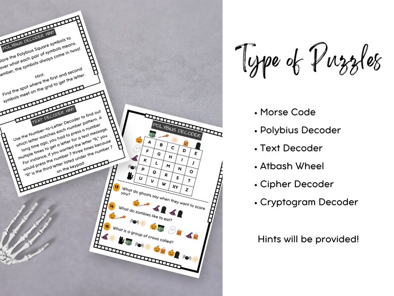 Printable Escape Room for Kids, Halloween Games, Guessing Games, Fun ...