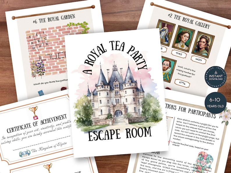 Escape Room for Kid Printable Escape Room Kit Escape Room Printable Tea ...