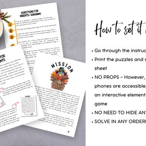Thanksgiving Escape Room Printable Escape Room for Kids Escape Game ...