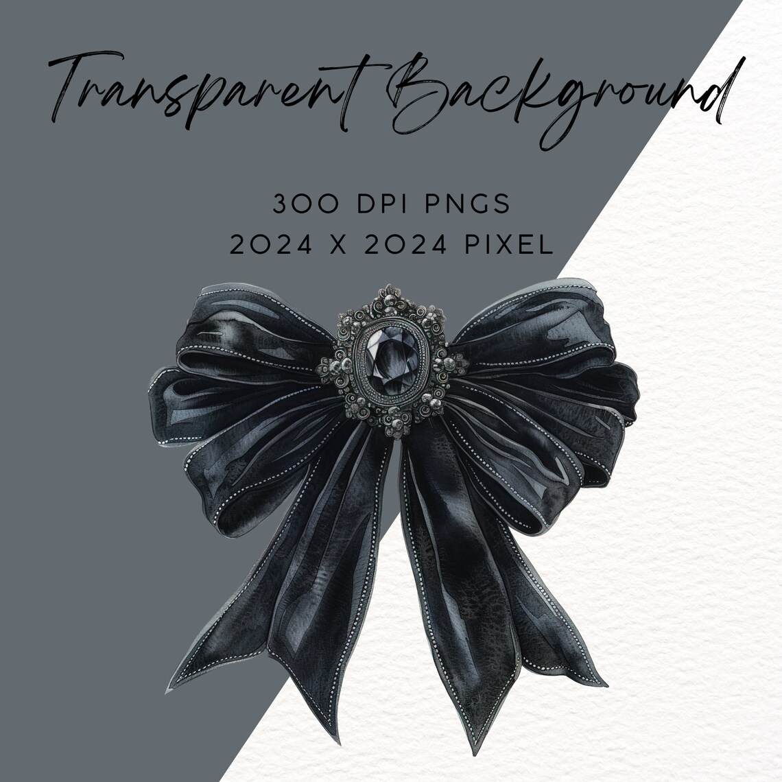 Black Velvet Coquette Bow Clipart Dark Coquette PNG for Shirts Black ...