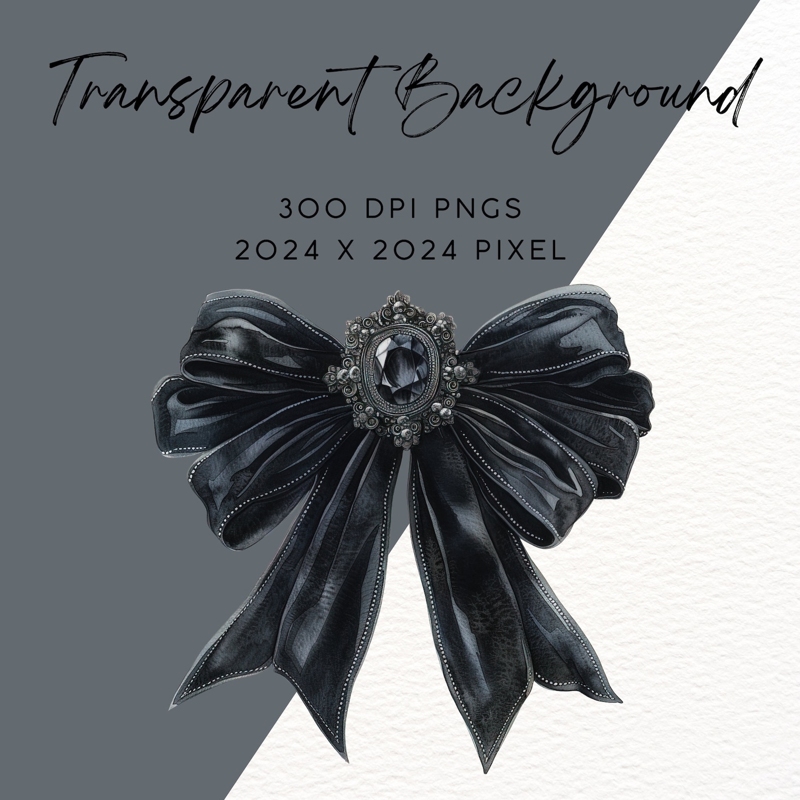 Black Velvet Coquette Bow Clipart Dark Coquette PNG for Shirts Black ...