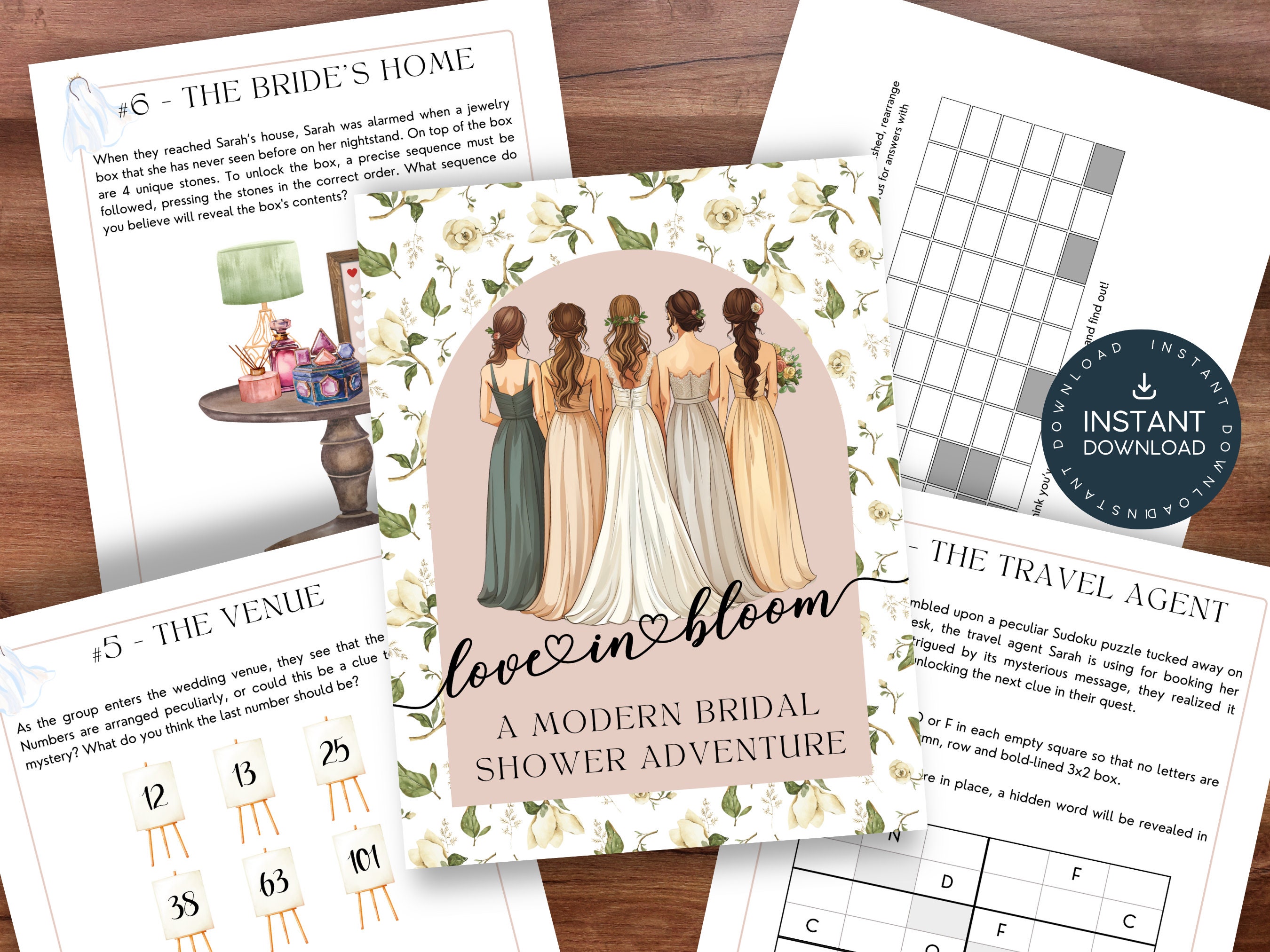 Bridal Shower Escape Room at Home Escape Room for Adult Party Game ...