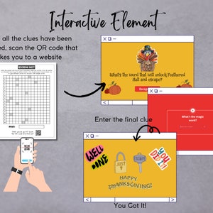 Thanksgiving Escape Room Printable Escape Room for Kids Escape Game ...