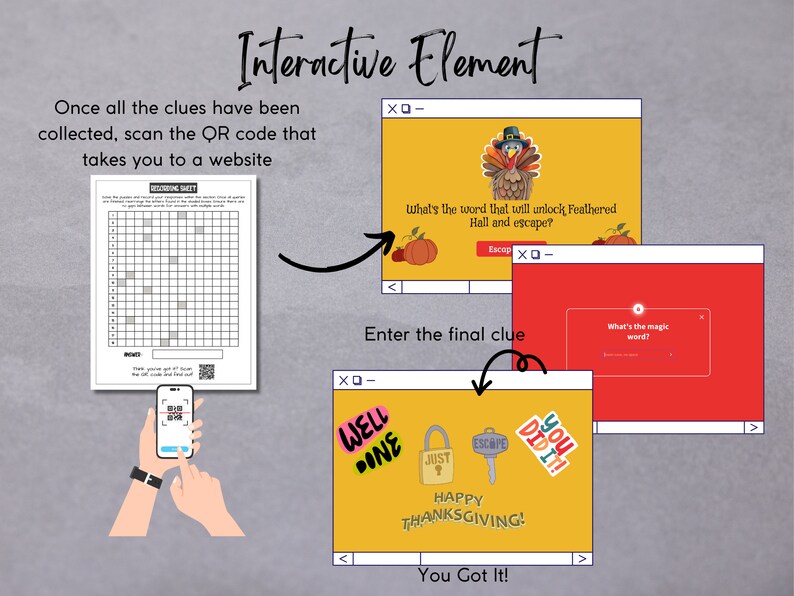 Thanksgiving Escape Room Printable Escape Room for Kids Escape Game ...