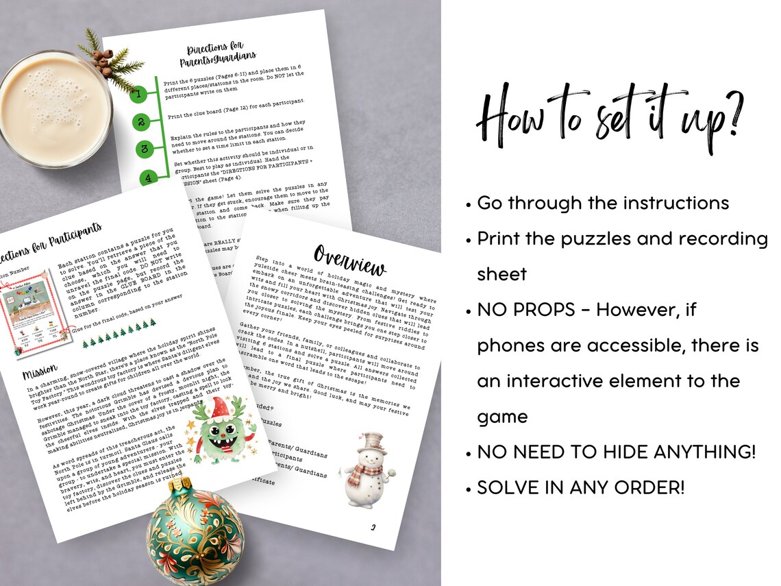 Christmas Escape Room for Teens Escape Room Printable Escape Room Game ...