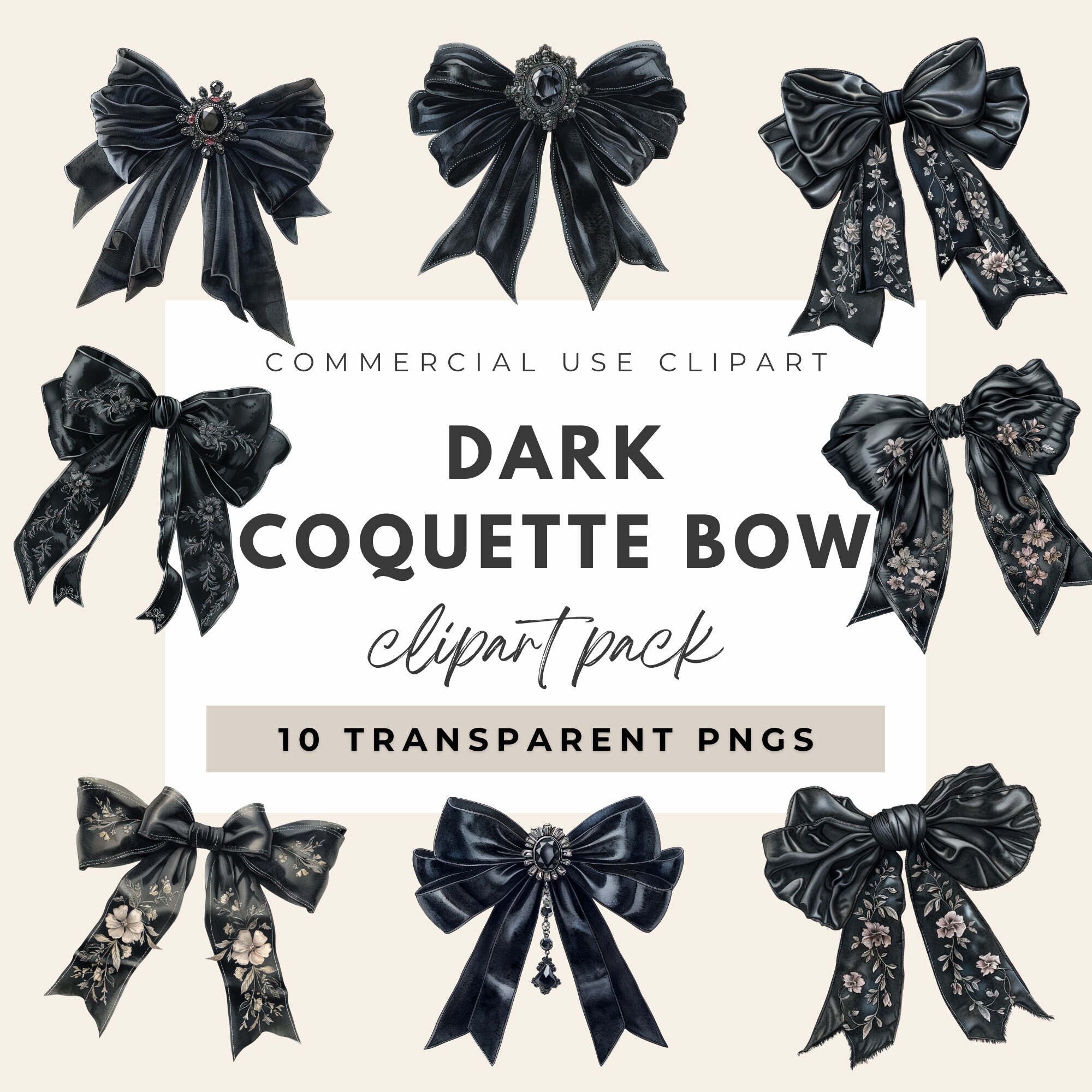 Black Coquette Dark Coquette PNG for Shirts Black Bow Clipart Black ...