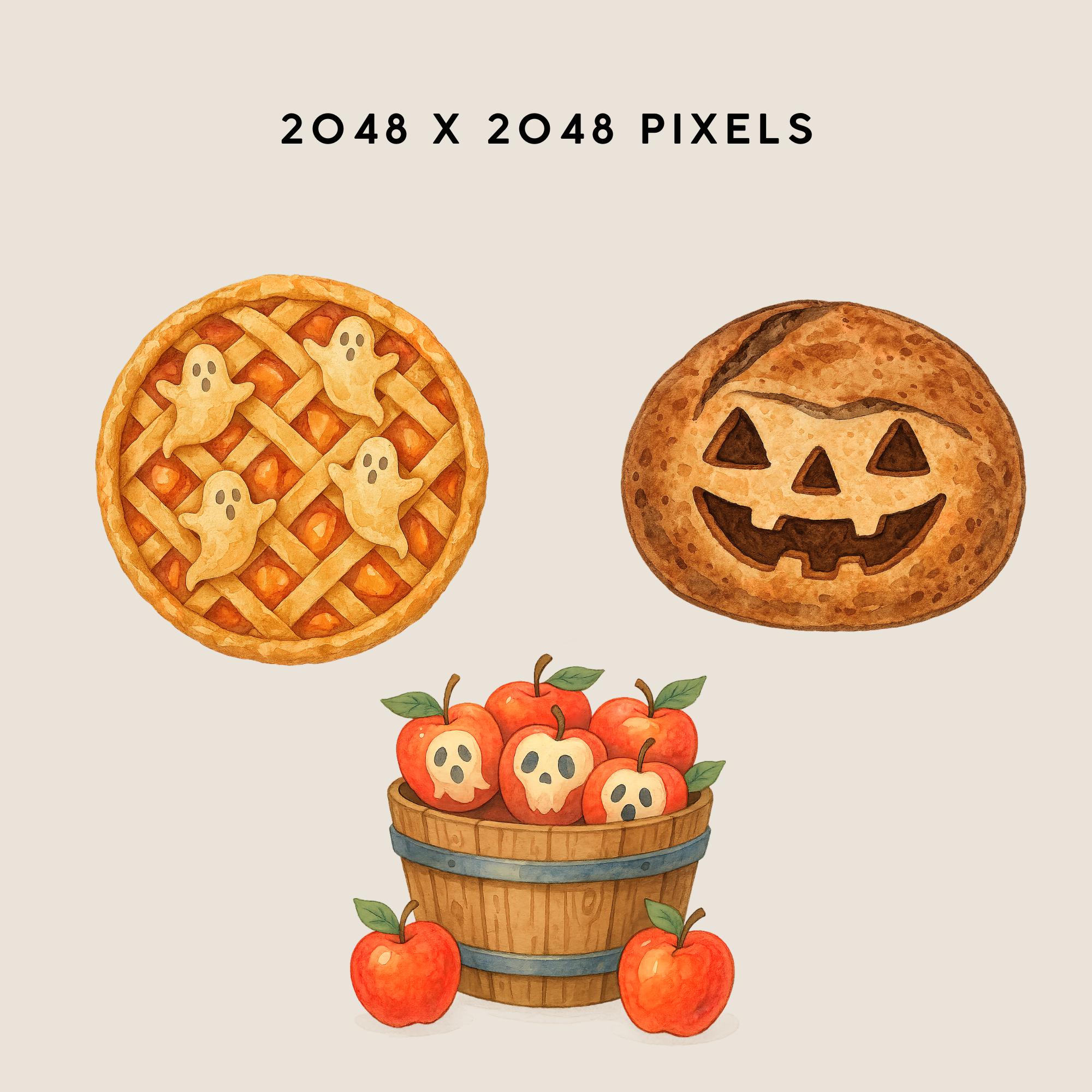 Halloween Food Clipart Watercolor PNG, Spooky Food Illustrations ...