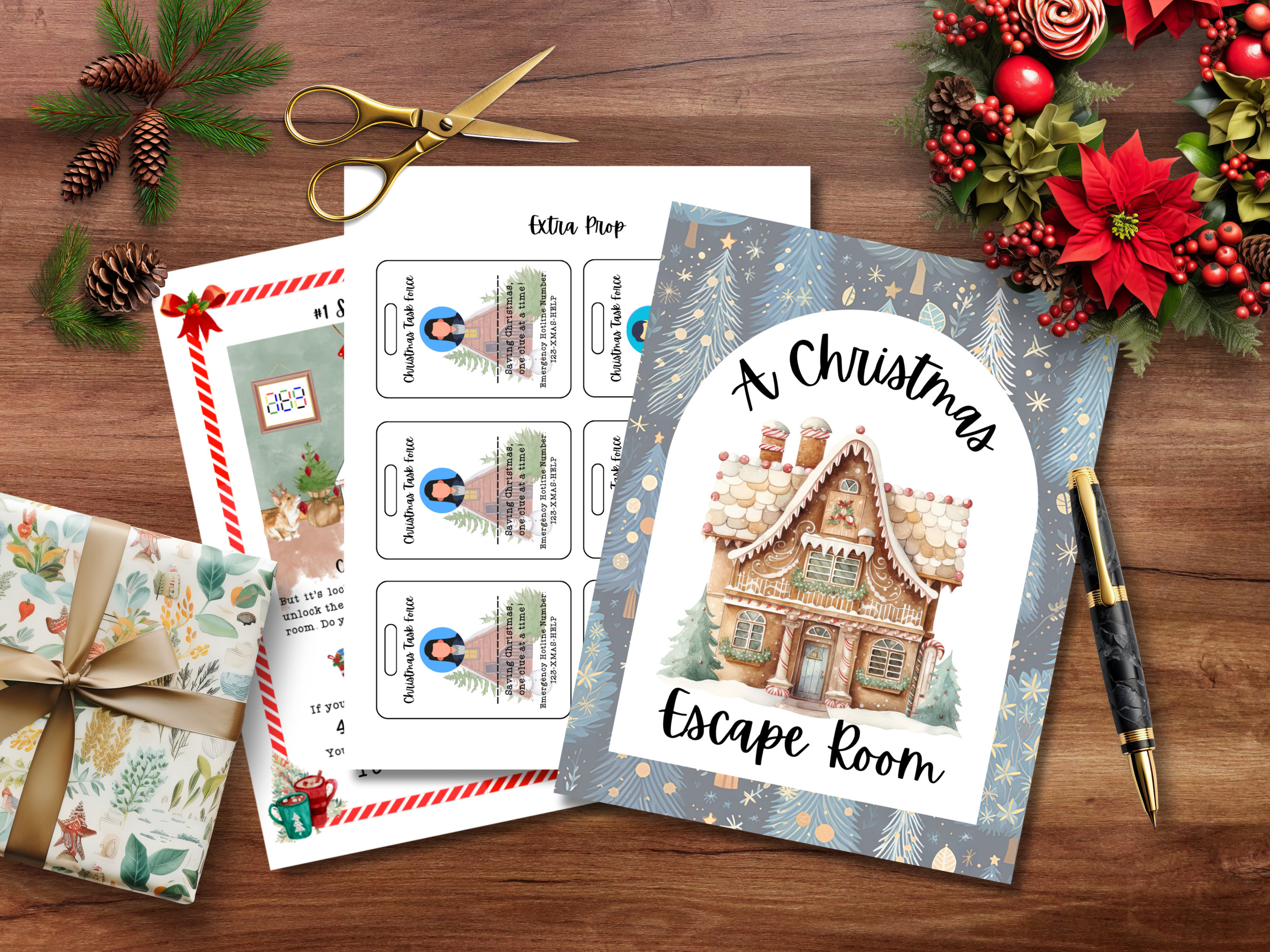 Christmas Escape Room for Teens Escape Room Printable Escape Room Game ...