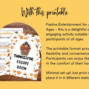 Thanksgiving Escape Room Printable Escape Room for Kids Escape Game ...