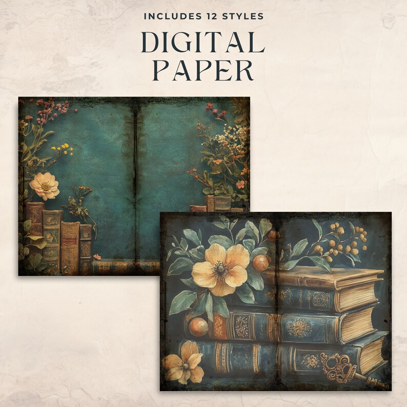 Dark Academia Junk Journal Gothic Printable Antique Journaling Page ...