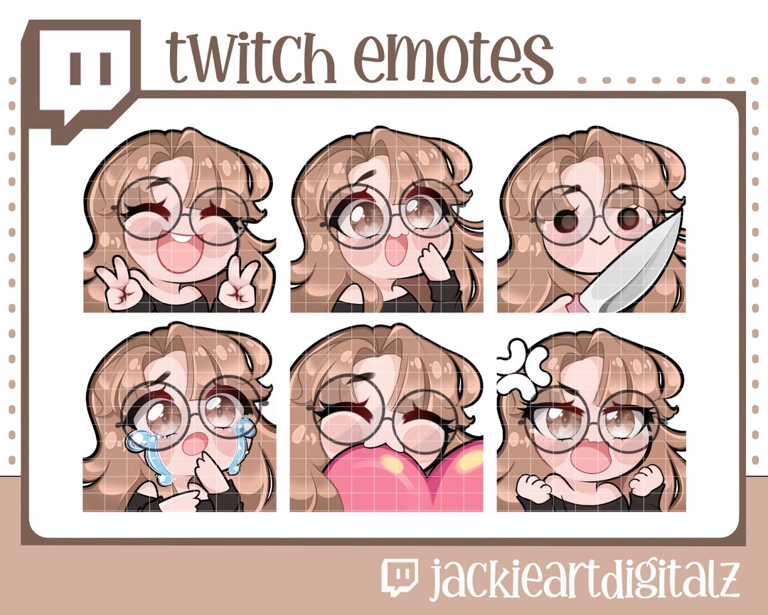 Twitch Emotes | Heart | Crying | Happy | Grumpy | Knife | Peace ...