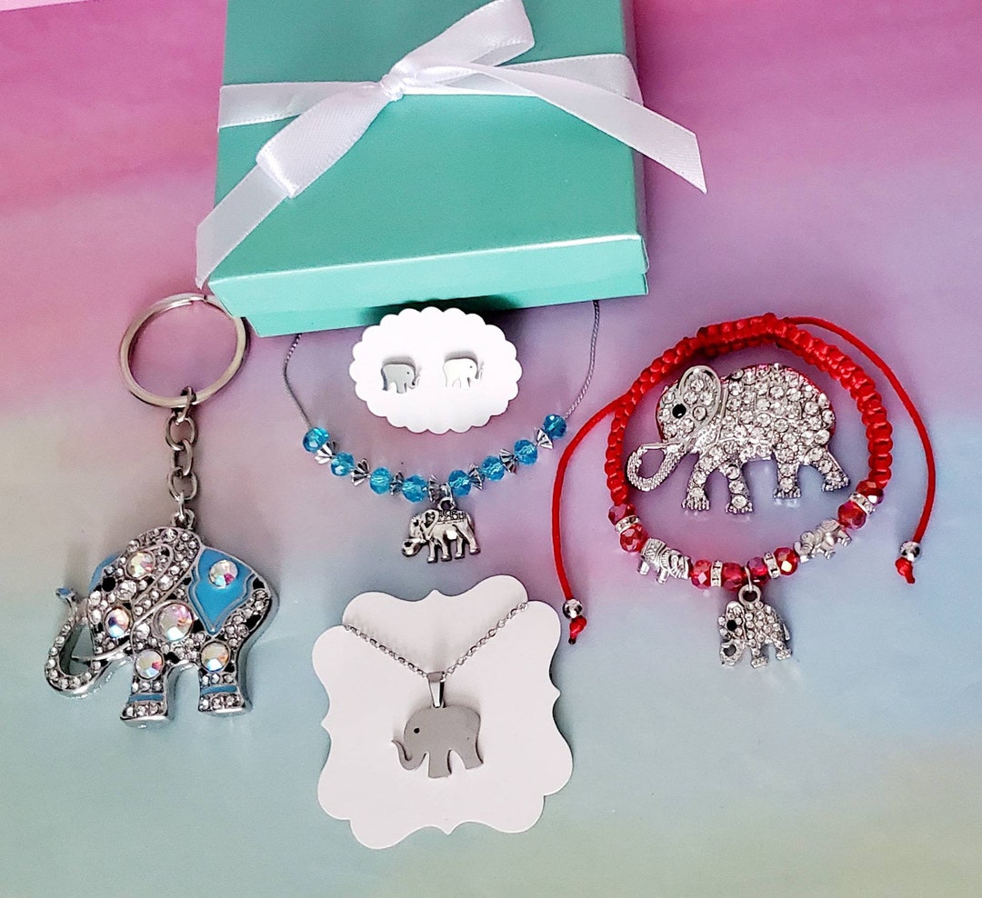 Elephant Mystery Box, Elephant Surprise Box, Elephant Jewelry Set, Gift ...