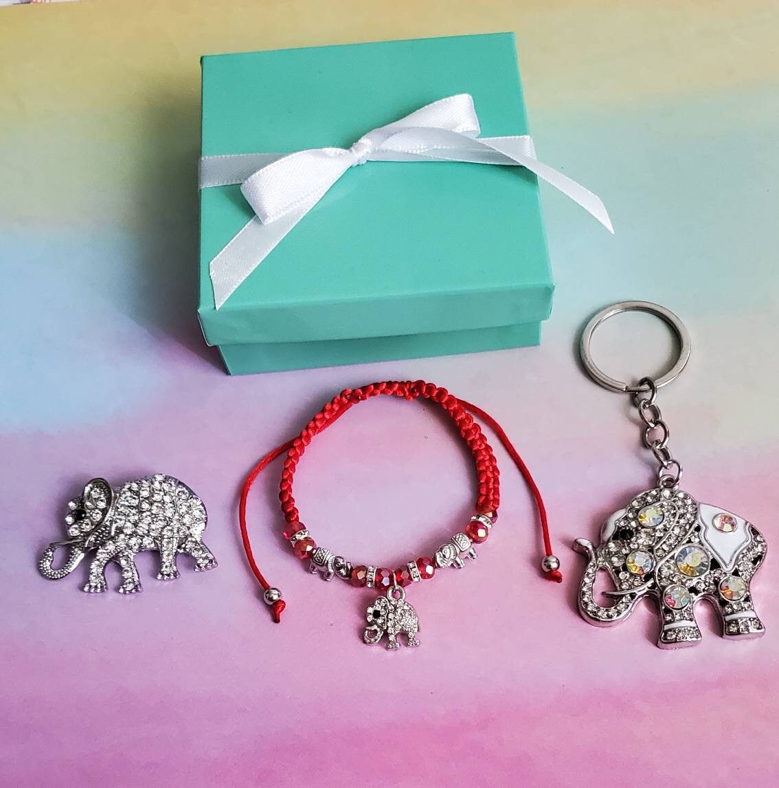 Elephant Mystery Box, Elephant Surprise Box, Elephant Jewelry Set, Gift ...