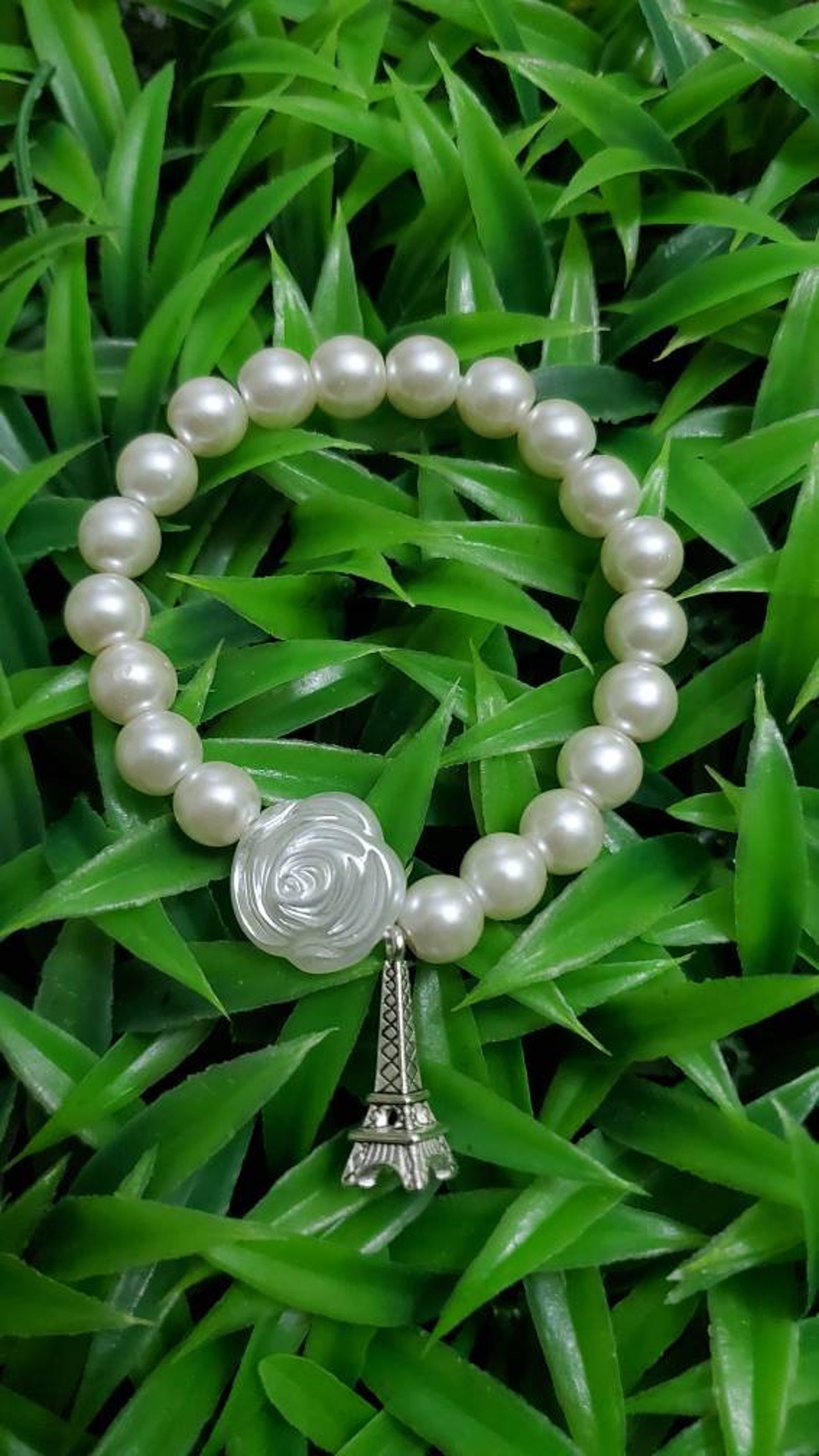 Eiffel Tower Inspired Bracelet, Beaded Bracelet, Set of 5, Gifts ...