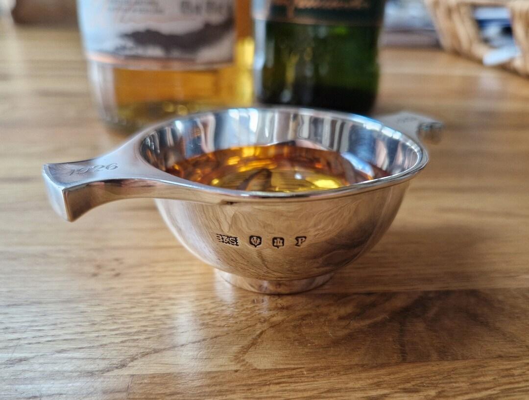 Antique Traditional Scottish Quaich drinking Cup, 1920, Edinburgh ...