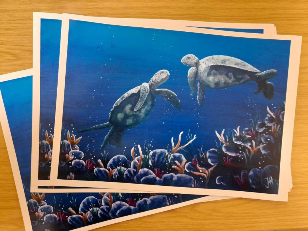 Sea Turtles A4 Printturtle Art Mummy Daddy Turtle Picture, Turtle Image ...