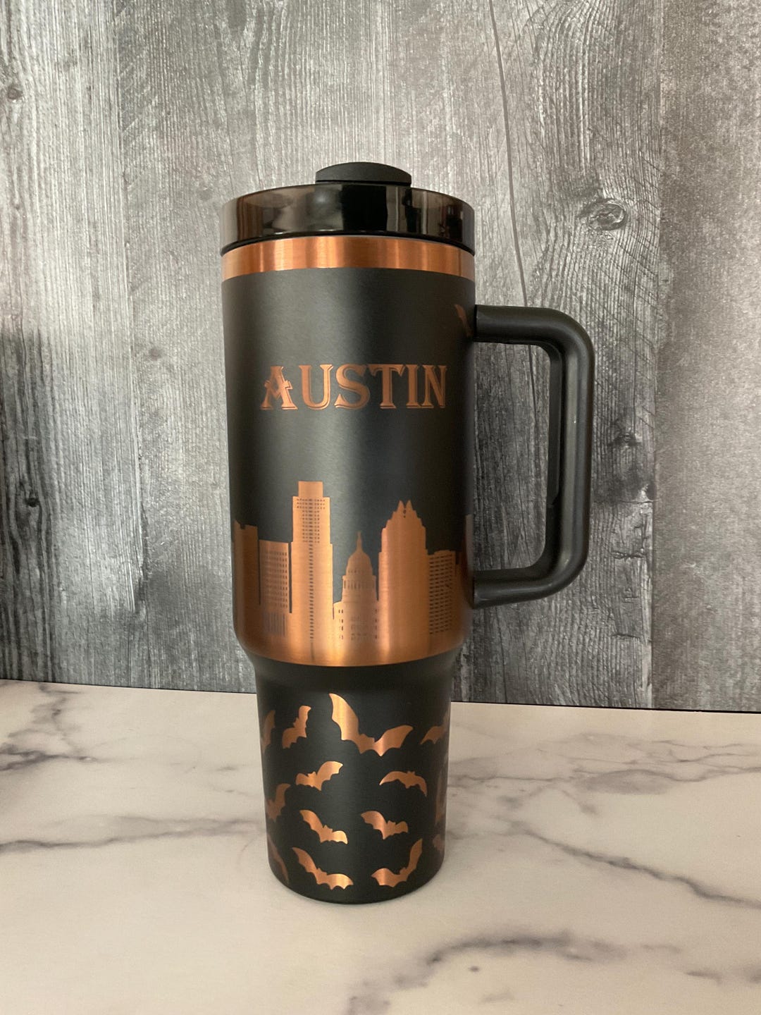 Austin Texas State Steel Engraved 40 Oz Tumbler - Etsy