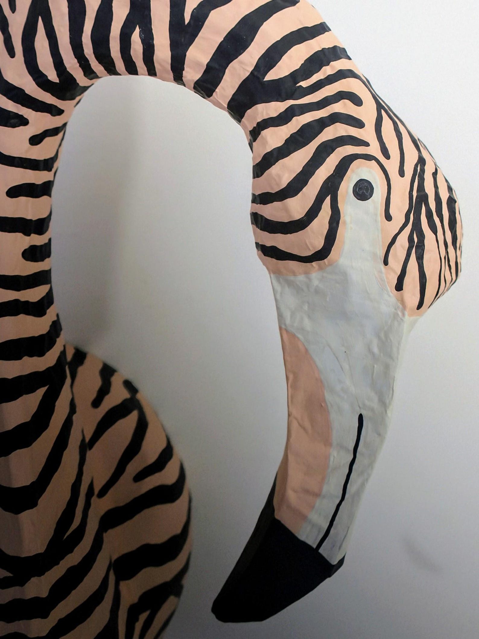 Paper Mâché Flamingo Zebra, Ziggy - Etsy