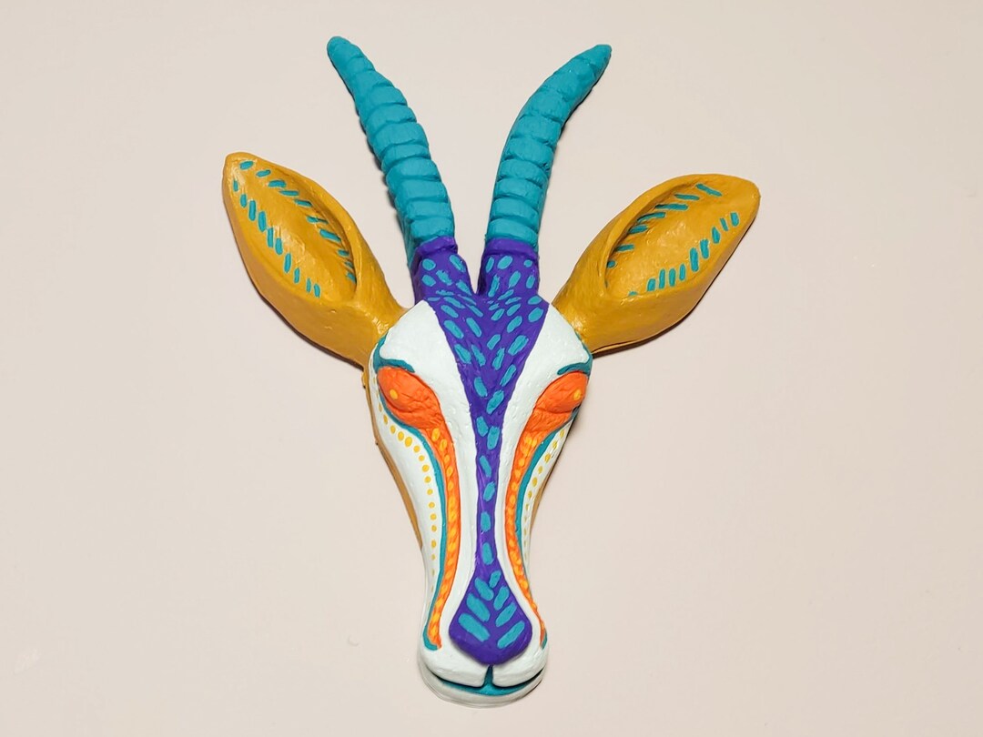 Paper Mâché Gazelle Head Wall Mount, Ola - Etsy