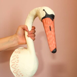 Paper Mâché Swan Head, Laila - Etsy