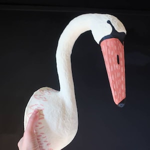 Paper Mâché Swan Head, Laila - Etsy