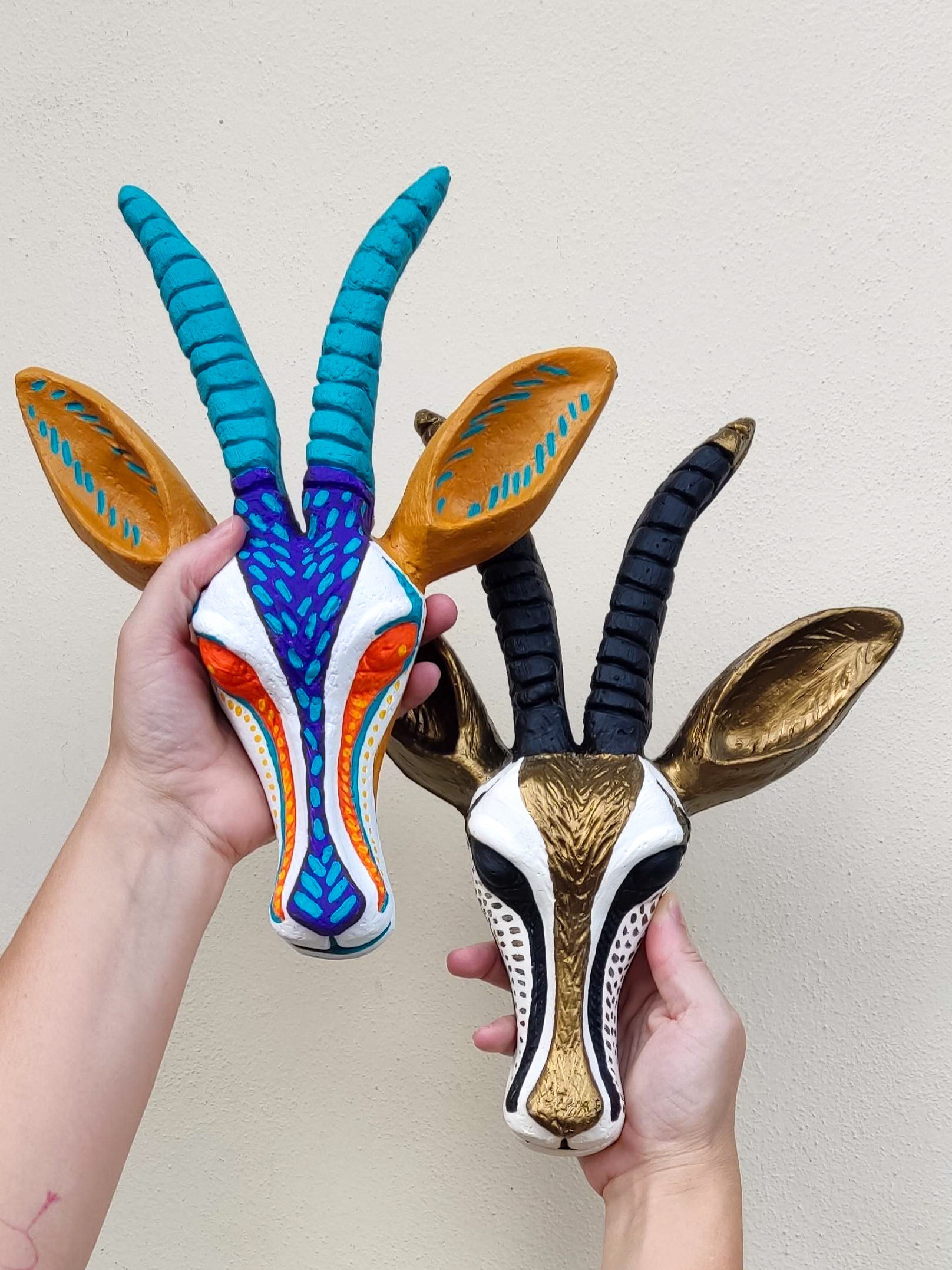 Paper Mâché Gazelle Head Wall Mount, Ola - Etsy