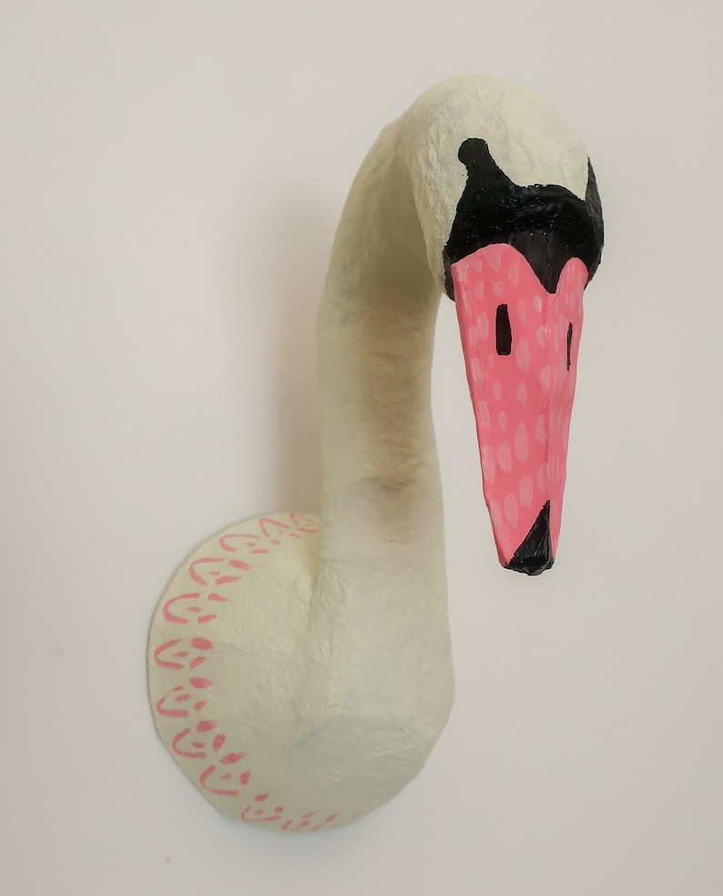 Paper Mâché Swan Head, Laila - Etsy