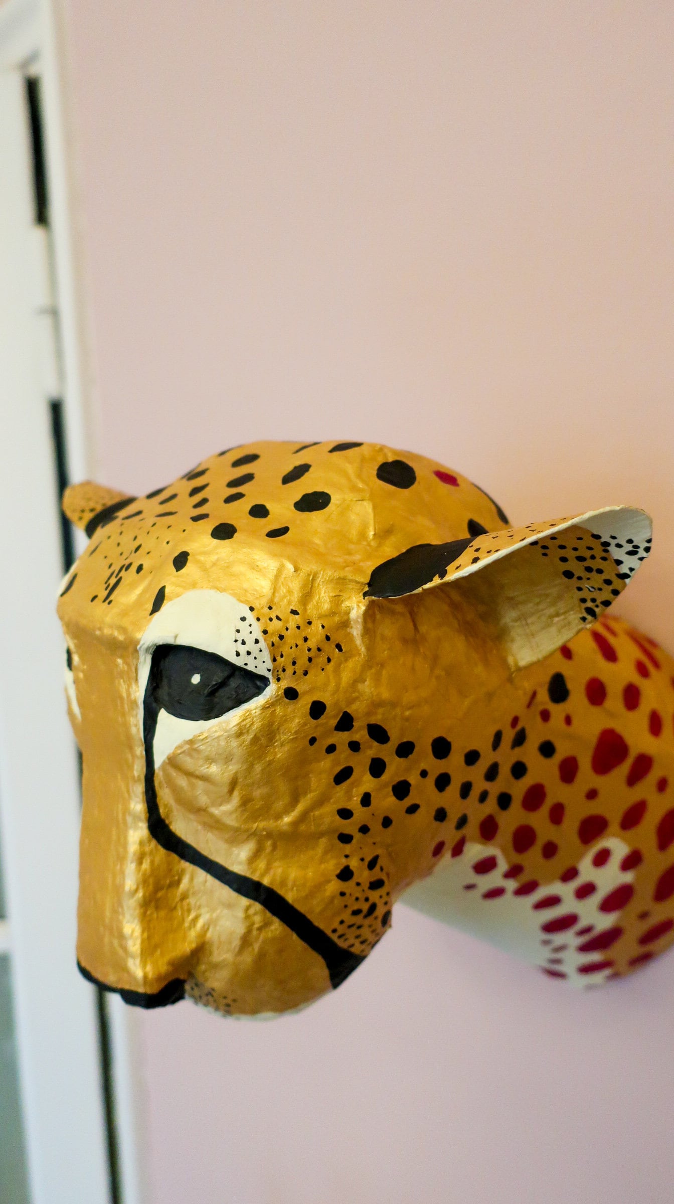Paper Mâché Cheetah Head, Musa - Etsy