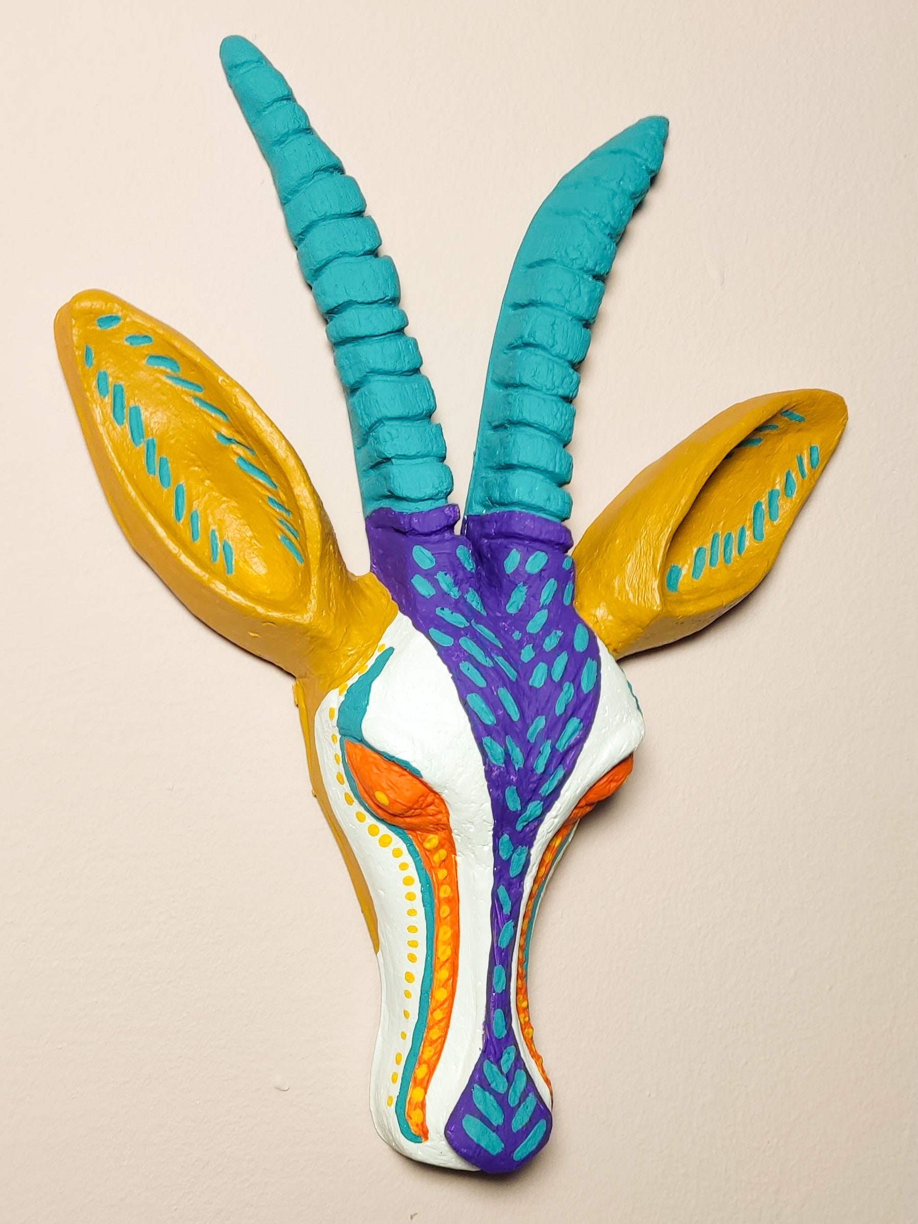 Paper Mâché Gazelle Head Wall Mount, Ola - Etsy